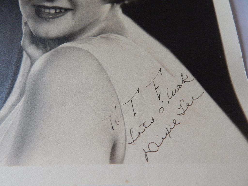 Dixie Lee Movie Star signed photo – Napier Antiques