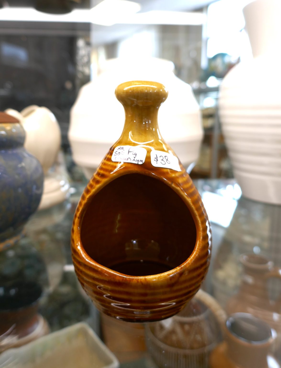 NZ Made Crown Lynn salt pig – Napier Antiques