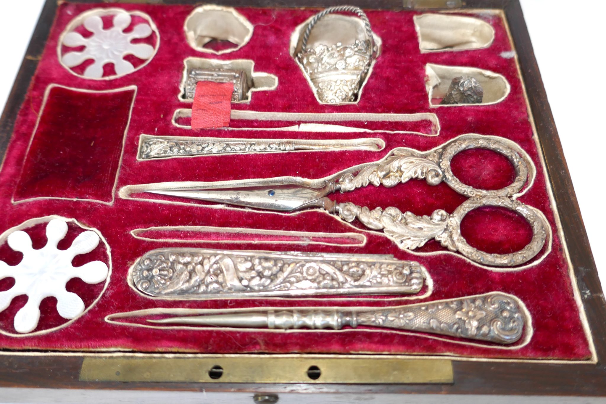 Antique 1840’s Palais Royal, French Silver Boxed sewing set – Napier ...