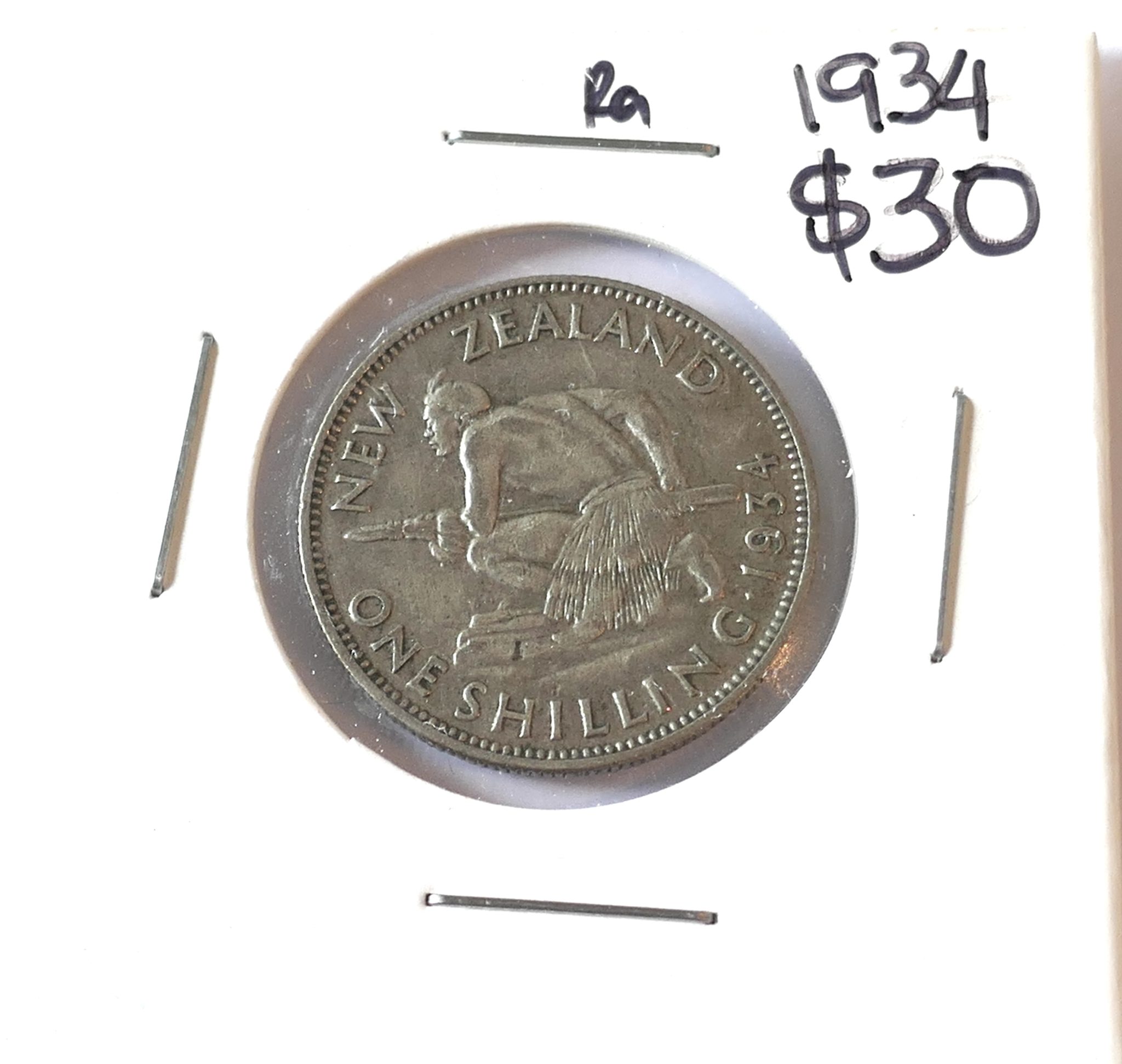 1934 NZ Shilling – Napier Antiques