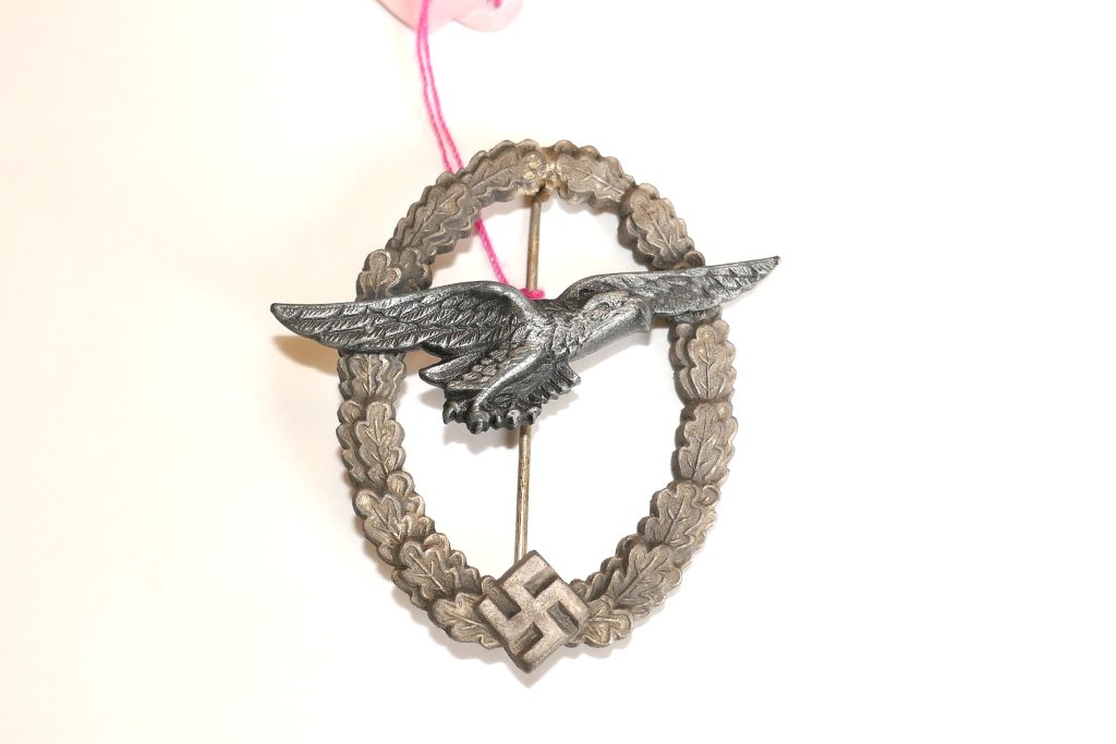 German Luftwaffe Gliders Pilots badge. Replaced pin – Napier Antiques