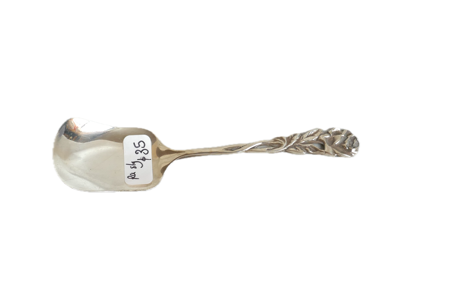 Sterling Silver Rose handled spoon – Napier Antiques